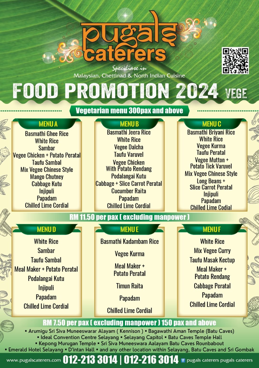 Pugals Caterers – South and Northern Indian food catering Malaysia